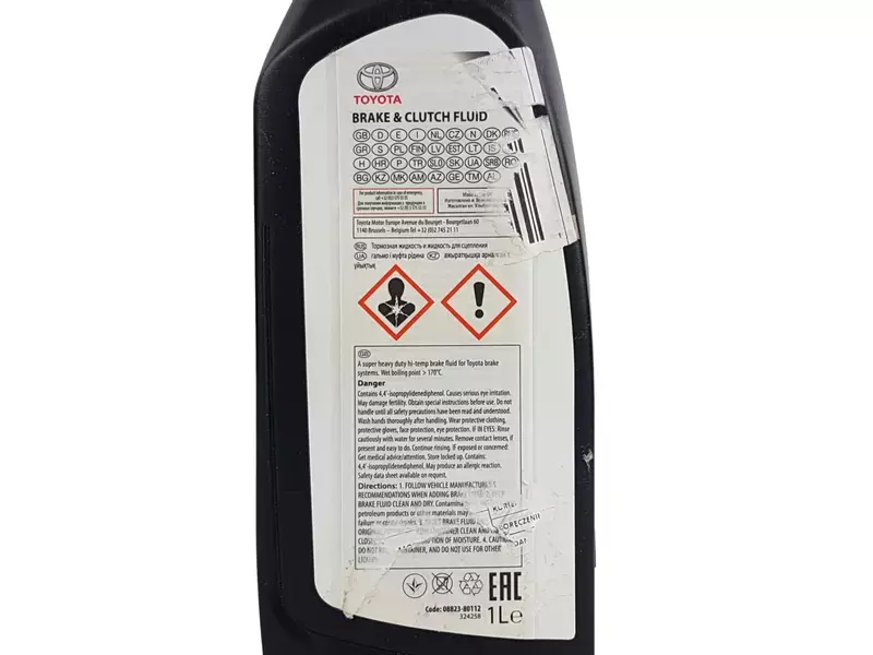 Bremsevæske DOT 4 Toyota Brake and Clutch | Genuine Toyota Brake Fluid ...