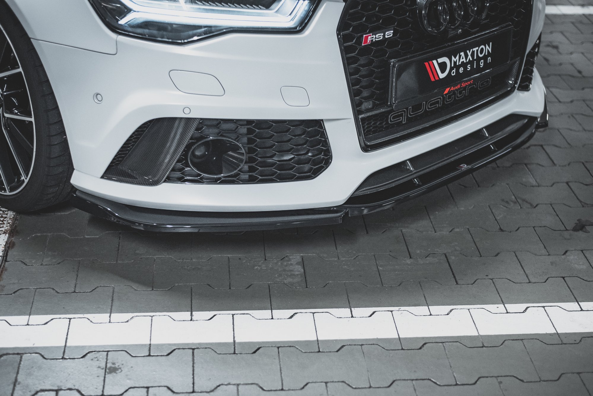 Frontspoiler Audi RS6 (C7) 2013-2017 | V.3 Glossy Black Edition ...