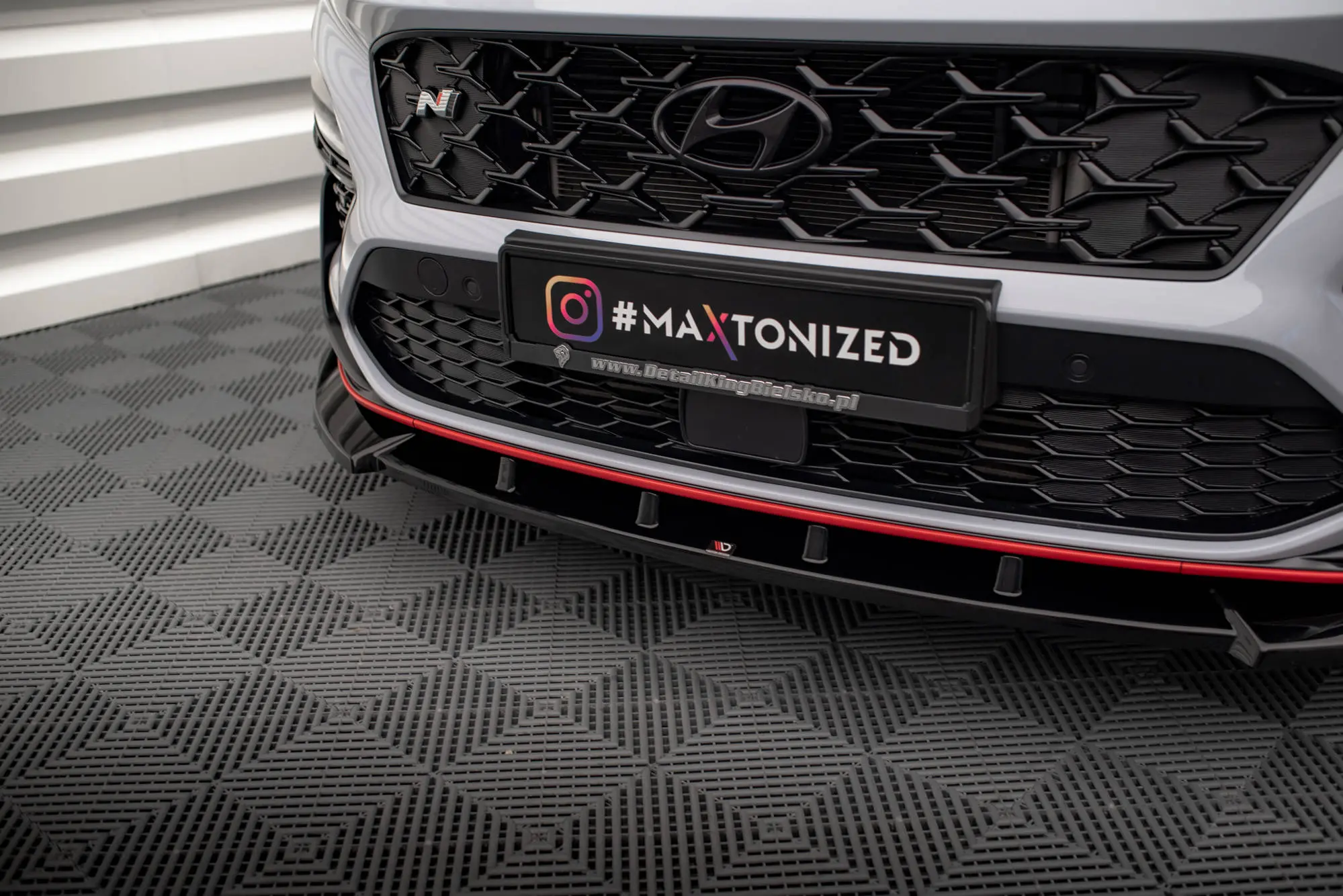 Frontspoiler Hyundai Kona N 2021 - 2023 | V.2 Glossy Black Edition ...