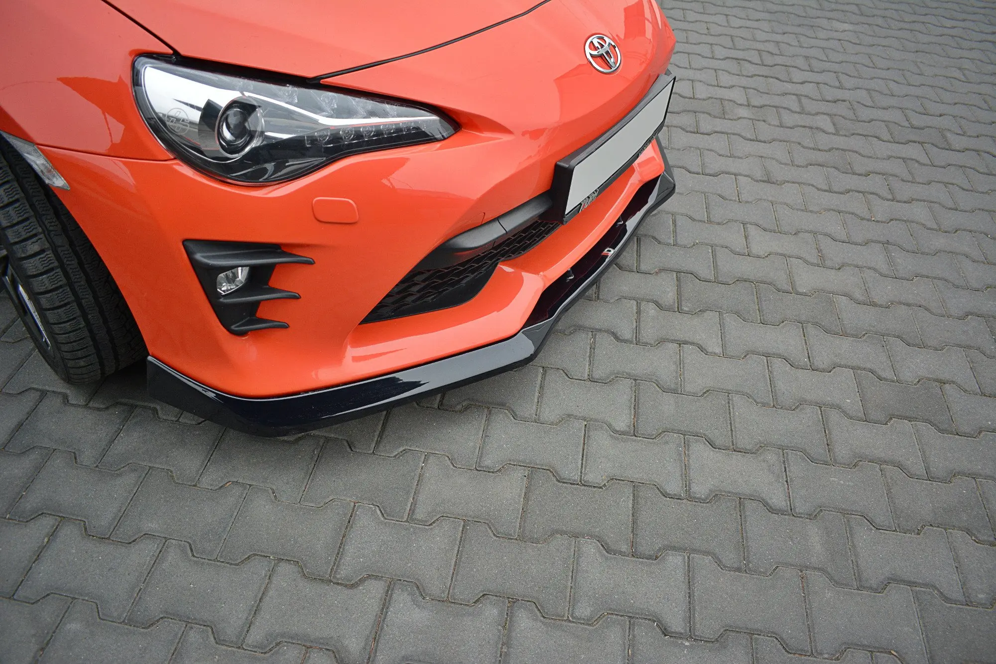 Frontspoiler Toyota GT86 Facelift 2017-> | V.1 Glossy Black Edition ...