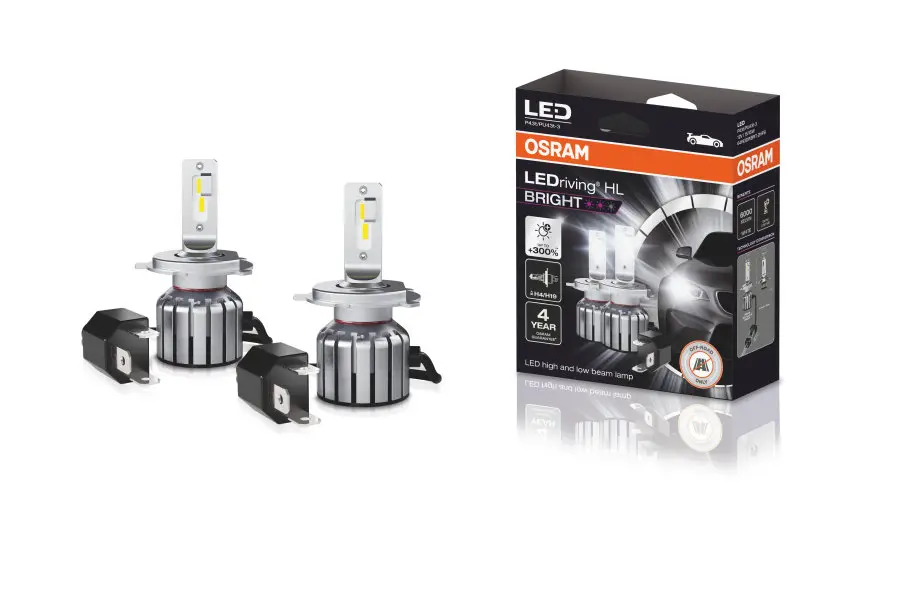 LED Pære H4/H19 Osram LEDriving HL Bright +300% │ LED bulbs for high or ...