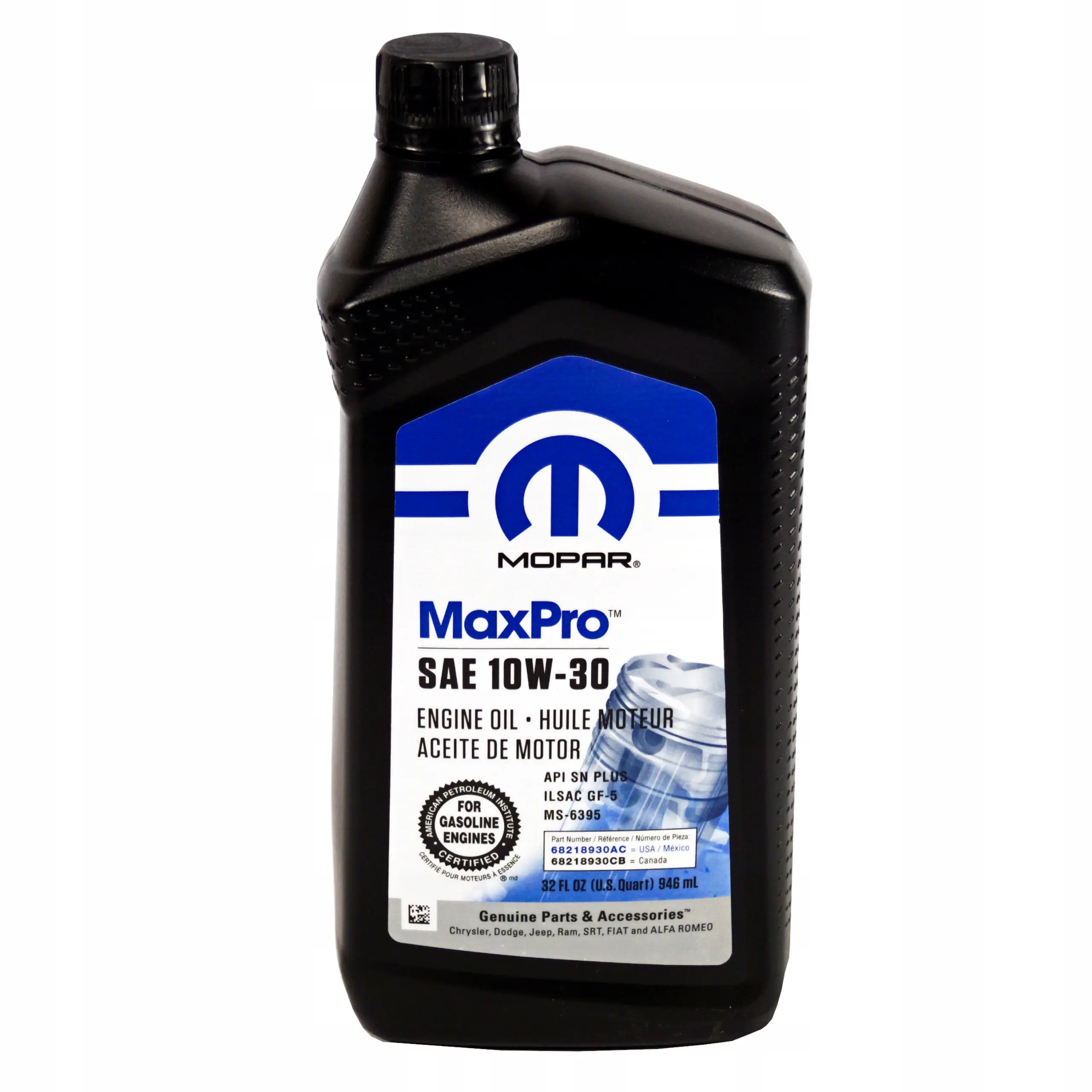 Motorolje 10W-30 Mopar MaxPoro - 1L | Geparden.no