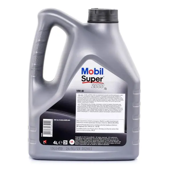 Motorolje 10W-40 Mobil Super 2000 X1 - 4L | Geparden.no