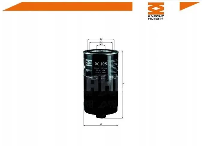 Oljefilter KNECH OC 105 | Geparden.no