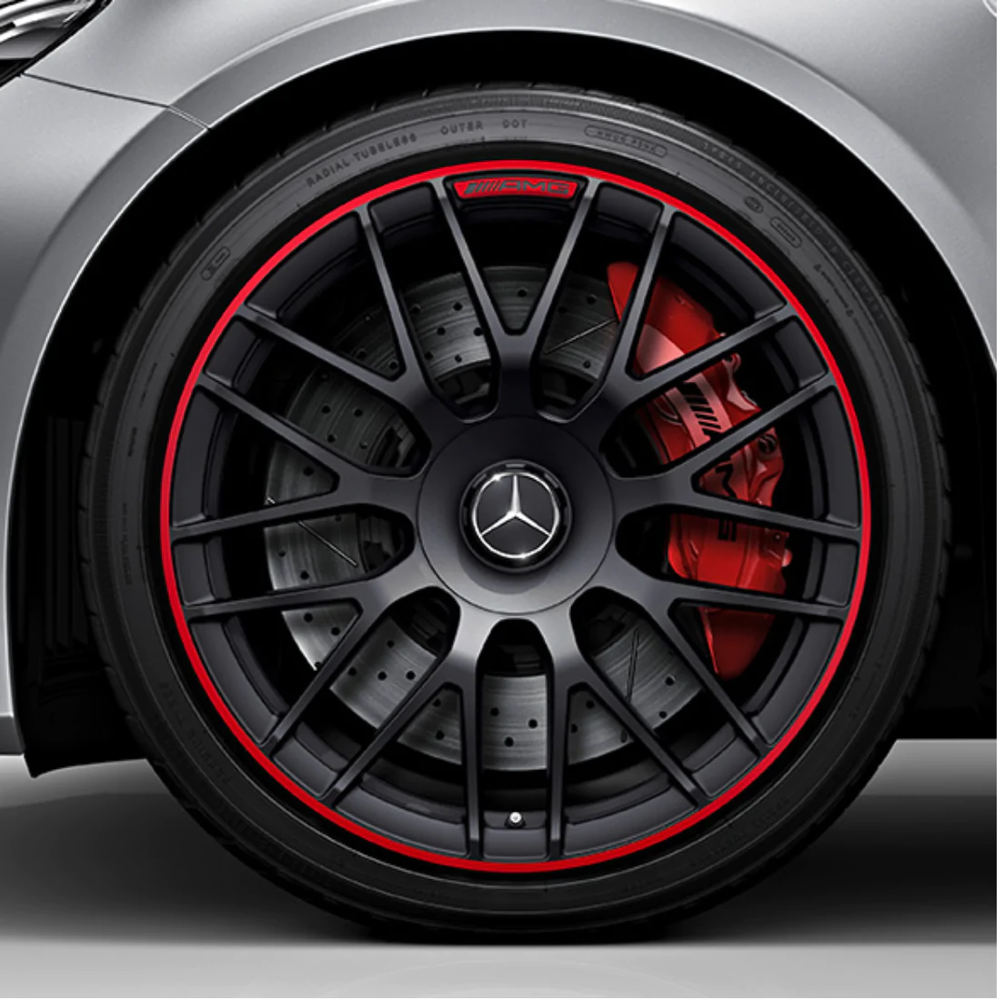 Senterkopp Mercedes-Benz AMG Black Edition - 4 stk. | Geparden.no