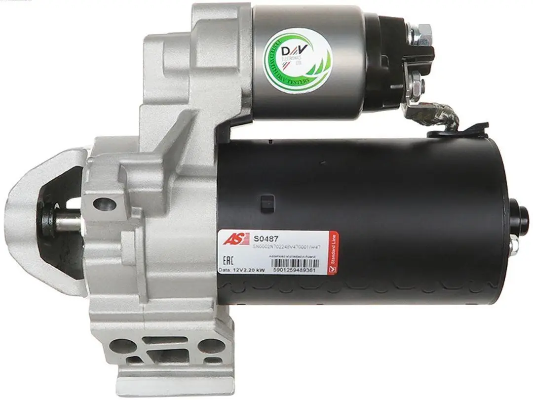 Starter BMW N47 / B47 │ AS-PL Starter motor 12V 2,20kW, Number of Teeth ...