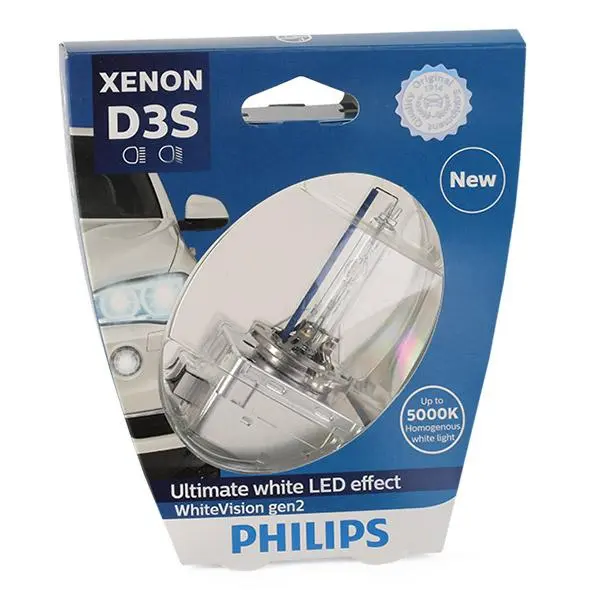 Xenonpære D3S Philips WhiteVision gen2 Ultimate White LED Effect - 1 ...
